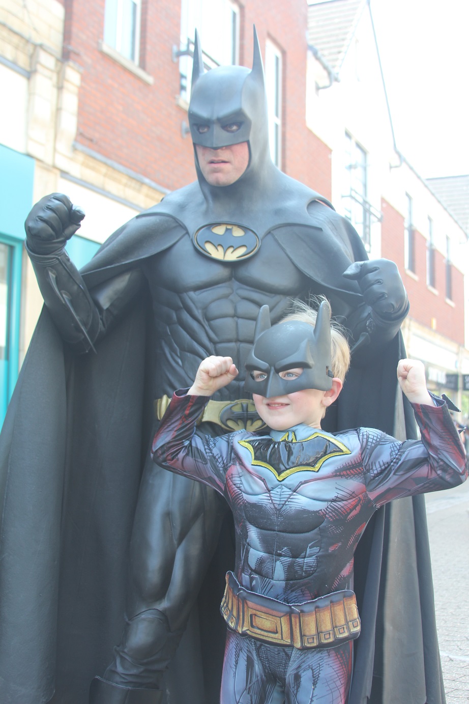 Crowds turn out to meet the Caped Crusader as Batman swoops into Sutton ...