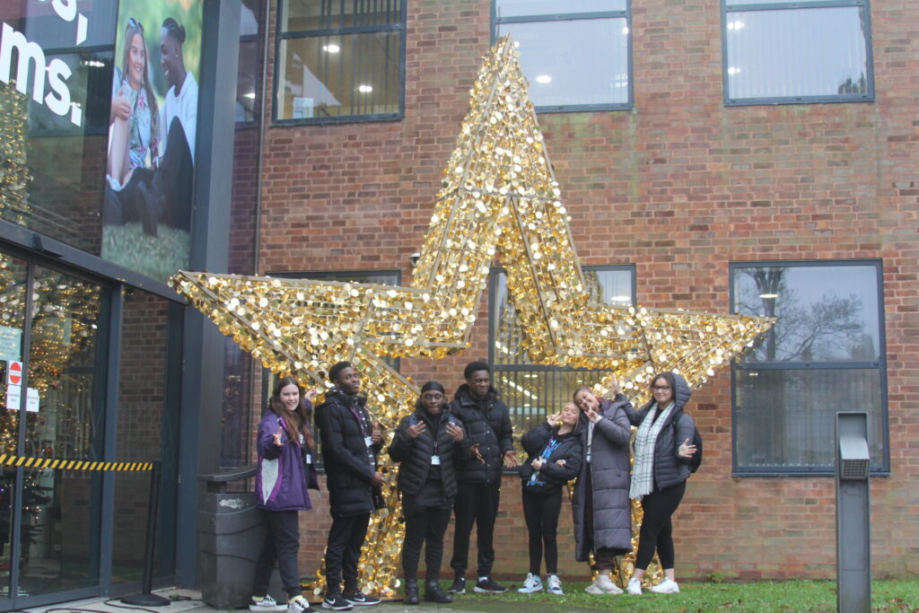 Festive star lights up college thanks to town centre businesses - Visit ...